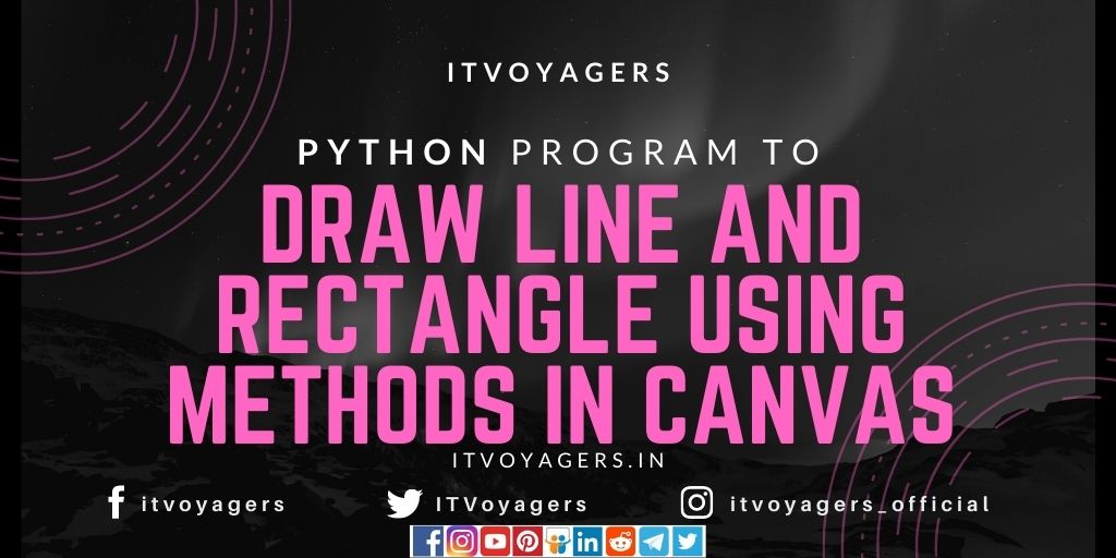 19 Python Program To Draw Line And Rectangle Using Methods In Canvas 